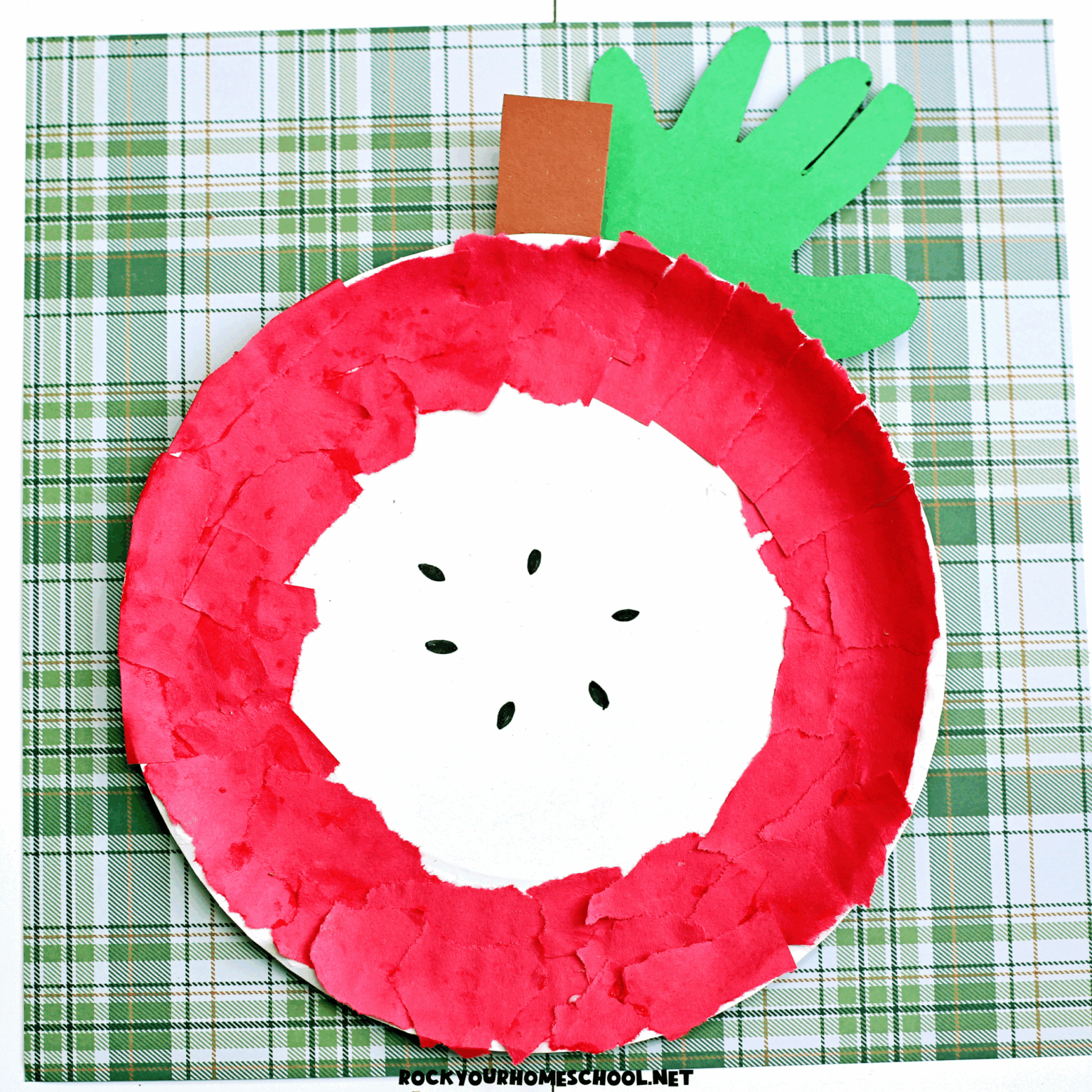 Apple Pie Craft: How to Make with a Paper Plate - Rock Your Homeschool