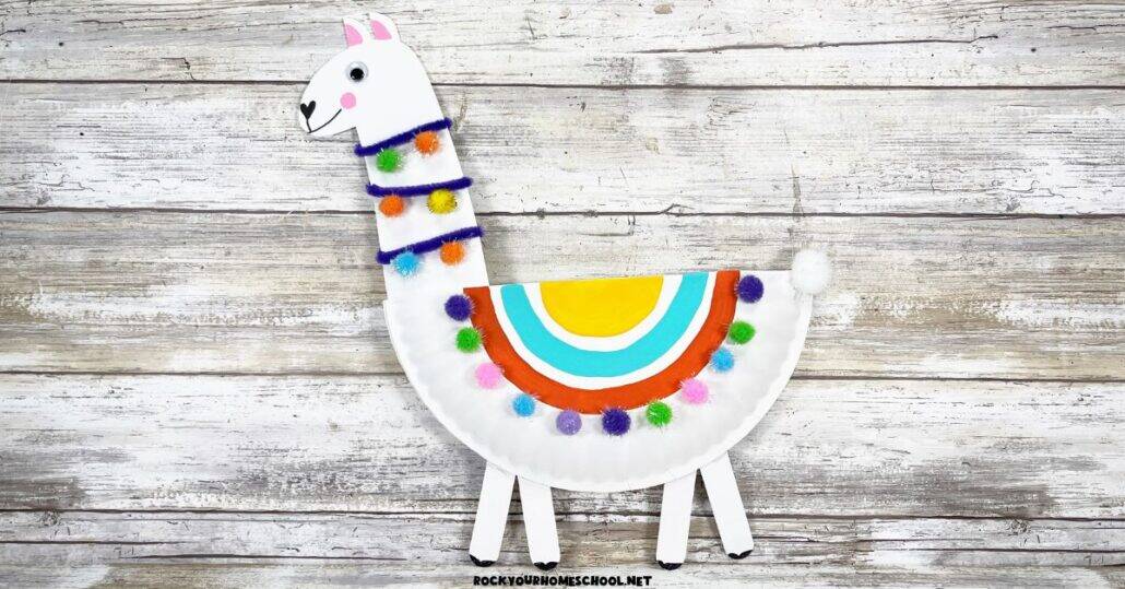 Llama Craft For Kids: How To Make With Paper Plate [Free]- Rock Your ...