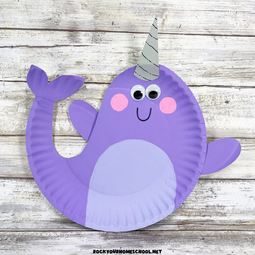Narwhal Craft for Kids: How to Make Plus Free Template - Rock Your ...