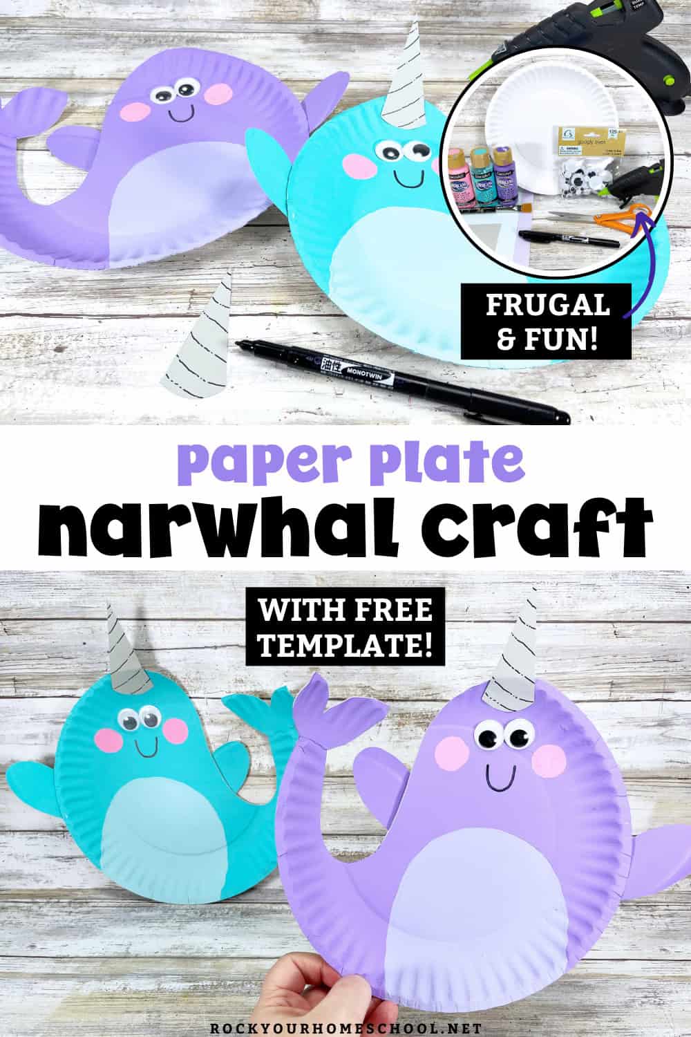 Narwhal Craft for Kids: How to Make Plus Free Template - Rock Your Homeschool