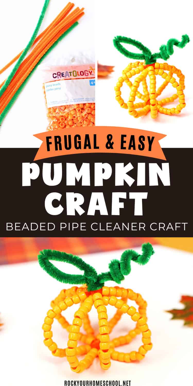 Pipe Cleaner Pumpkins: How to Make with Beads - Rock Your Homeschool