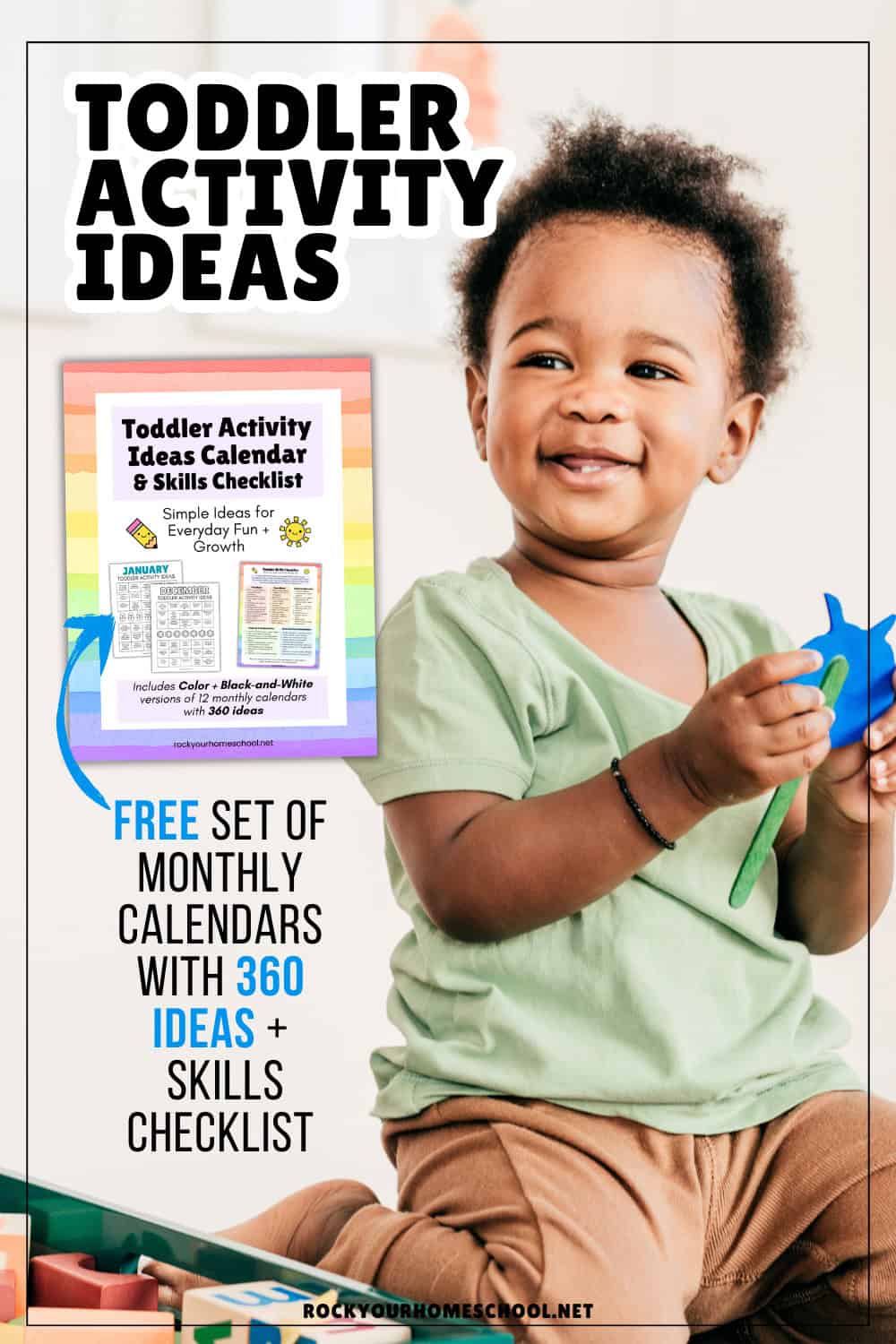 Toddler Activity Ideas For A Year Of Fun | Free Calendar + Checklist ...
