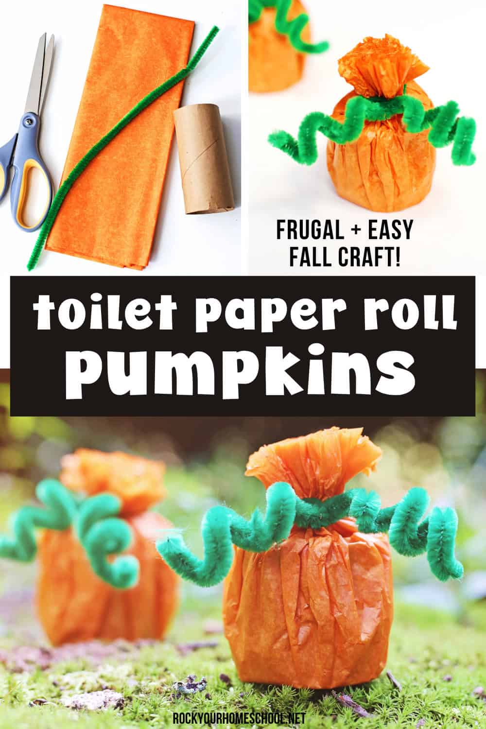 Toilet Paper Roll Pumpkin Craft: How To Easily Make With Kids- Rock ...