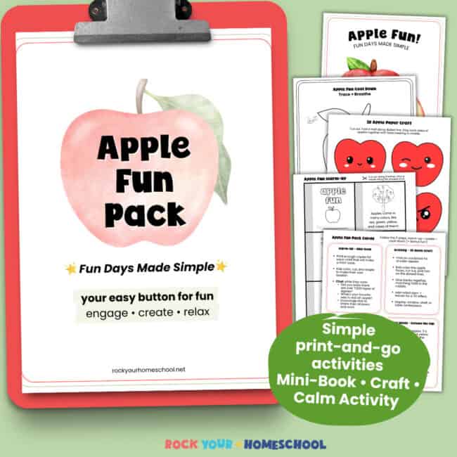 Apple Pie Craft: How to Make with a Paper Plate - Rock Your Homeschool