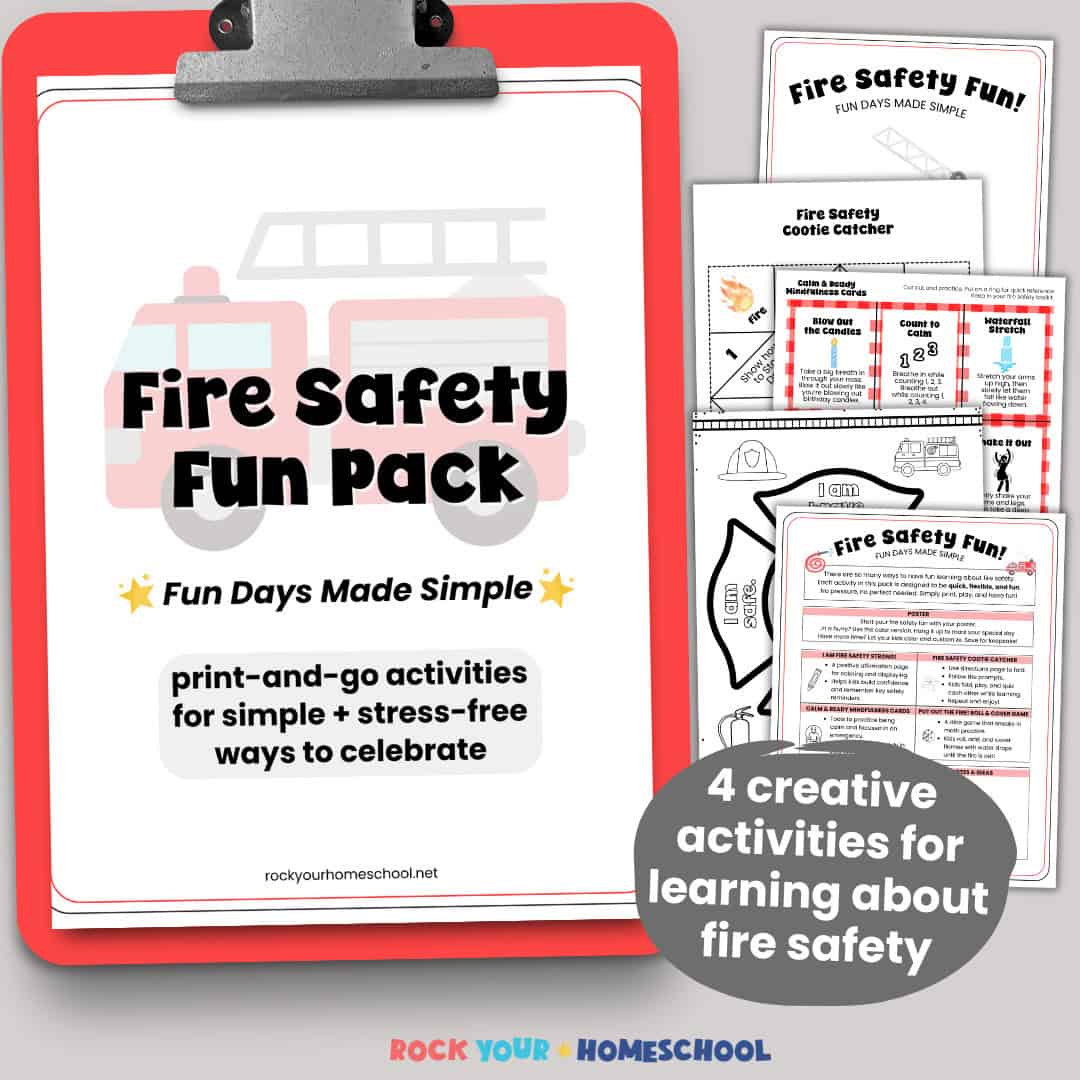 Fire Safety Fun Pack - Rock Your Homeschool