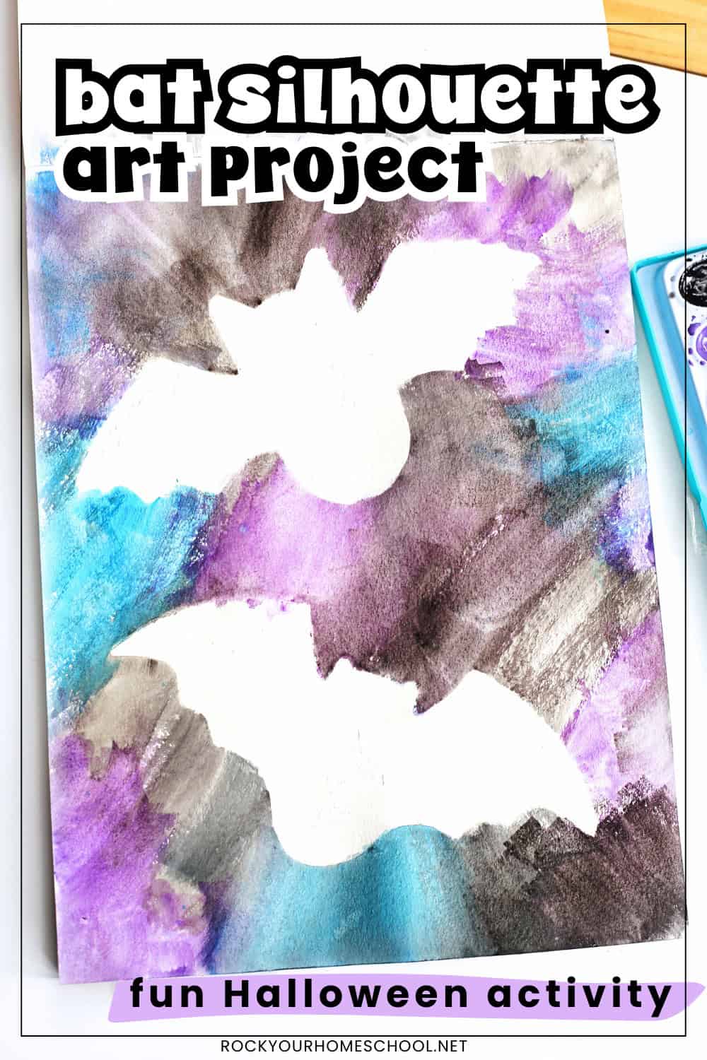 Simple Bat Silhouette Craft For Halloween Fun [Free Template]- Rock ...