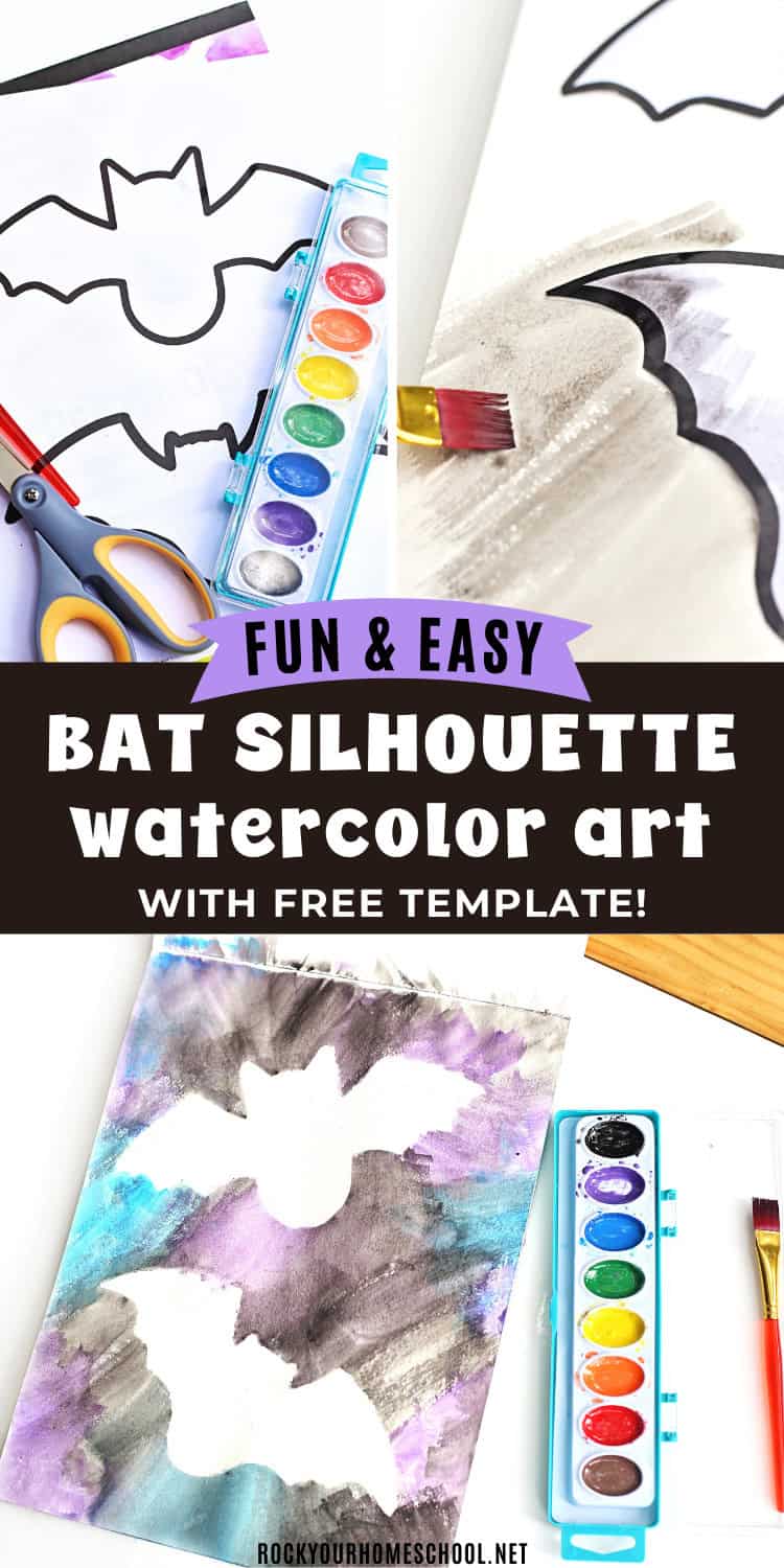 Simple Bat Silhouette Craft For Halloween Fun [Free Template]- Rock ...