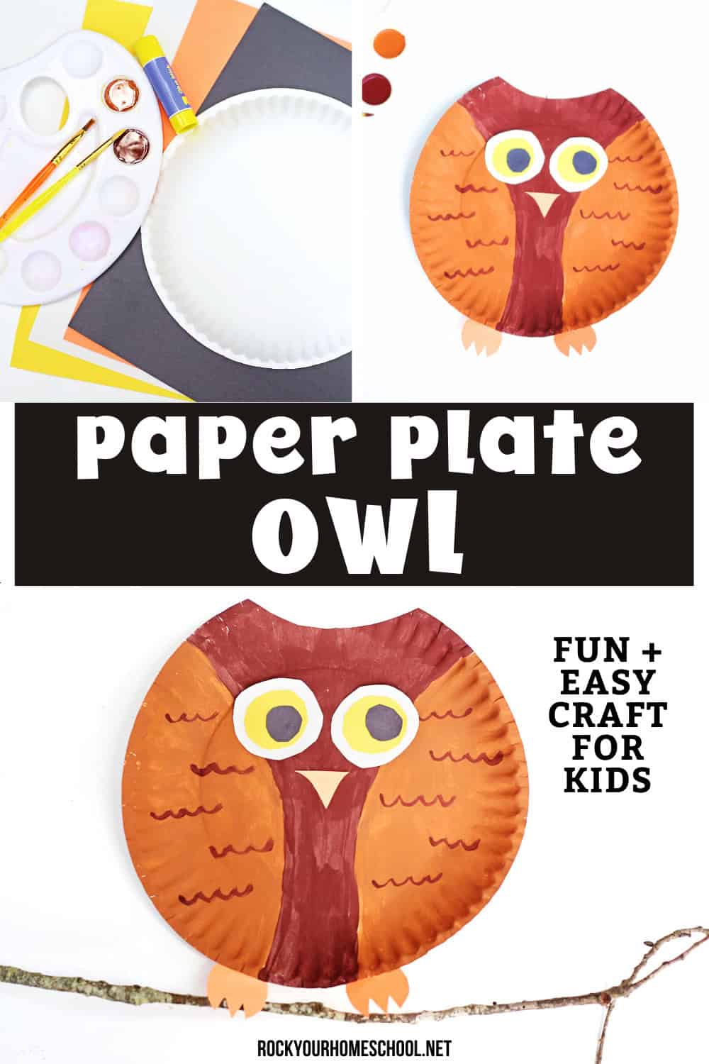 Easy Paper Plate Owl Craft for Kids (Frugal & Fun Activity)- Rock Your ...