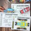 3D Paper Car Craft For Color by Number Fun (Free Set) - Rock Your ...
