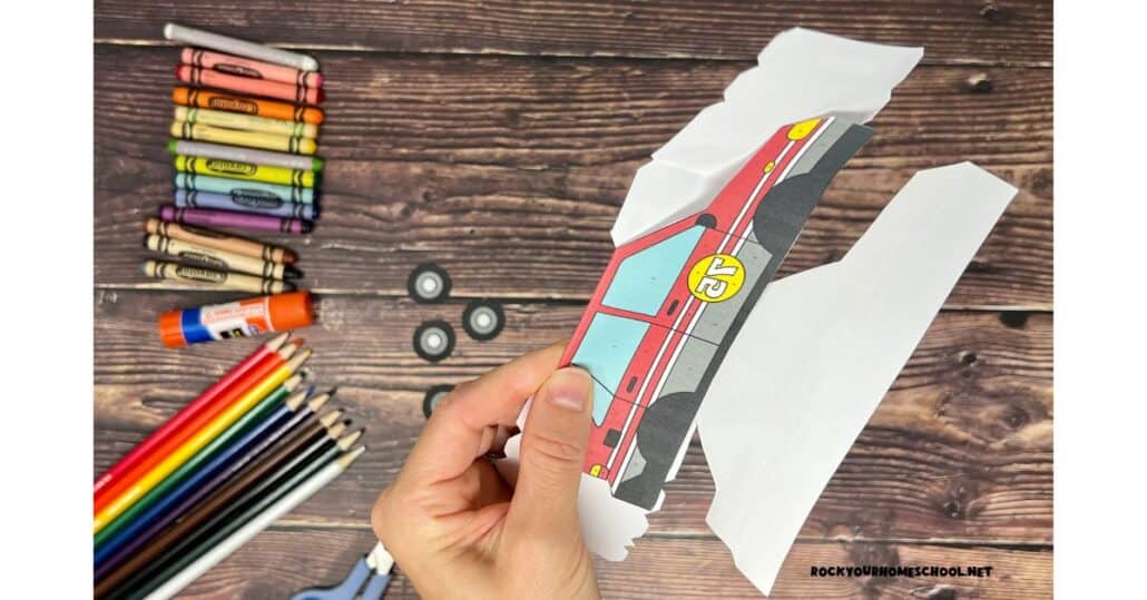 3D Paper Car Craft For Color by Number Fun (Free Set) - Rock Your ...