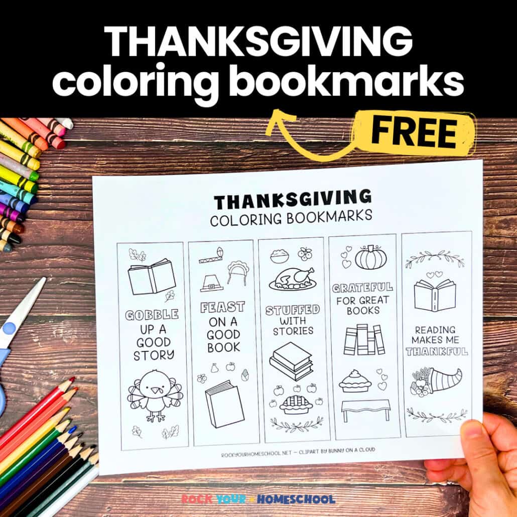 Thanksgiving Coloring Bookmarks - Rock Your Homeschool