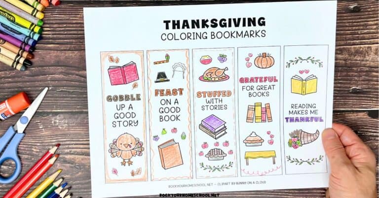 Free Thanksgiving Bookmarks For Kids To Color And Enjoy - Rock Your ...