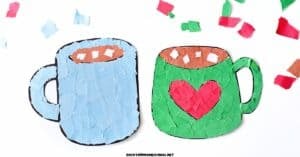 Hot Cocoa Craft for Kids with Free Mug Templates- Rock Your Homeschool