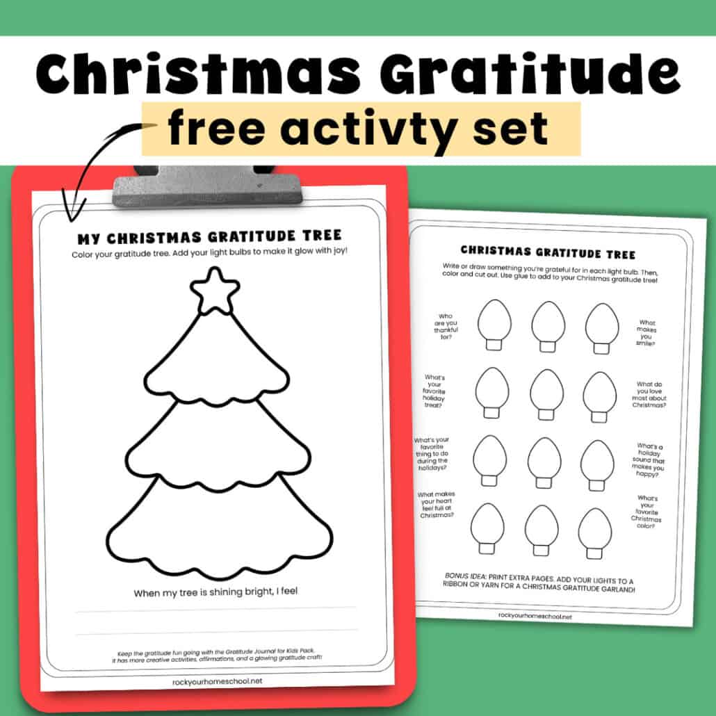Christmas Gratitude Tree For Kids (Free Printable Activity)- Rock Your ...
