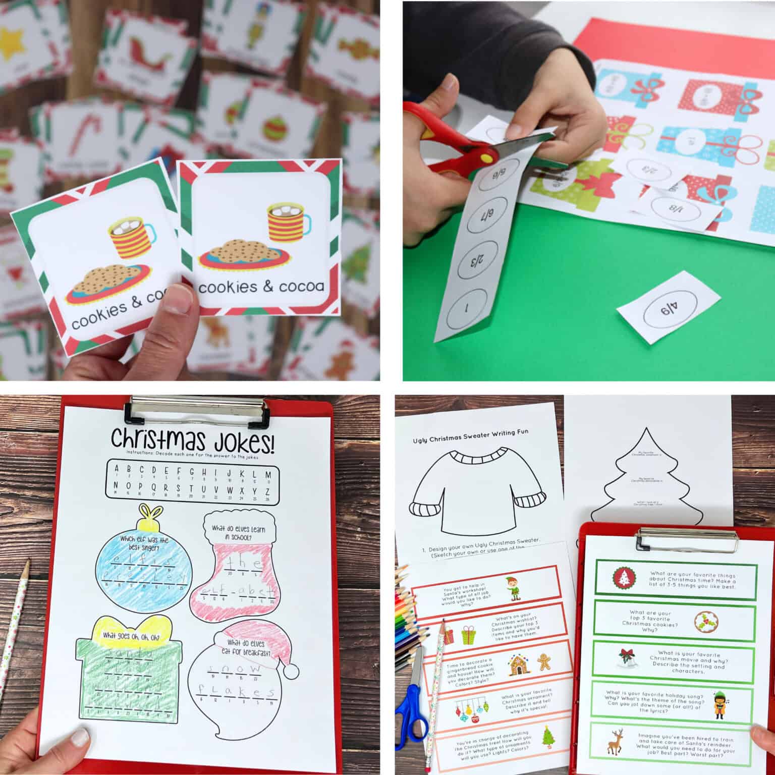 Christmas Learning Activities for Kids: 33 Free Printables to Enjoy ...