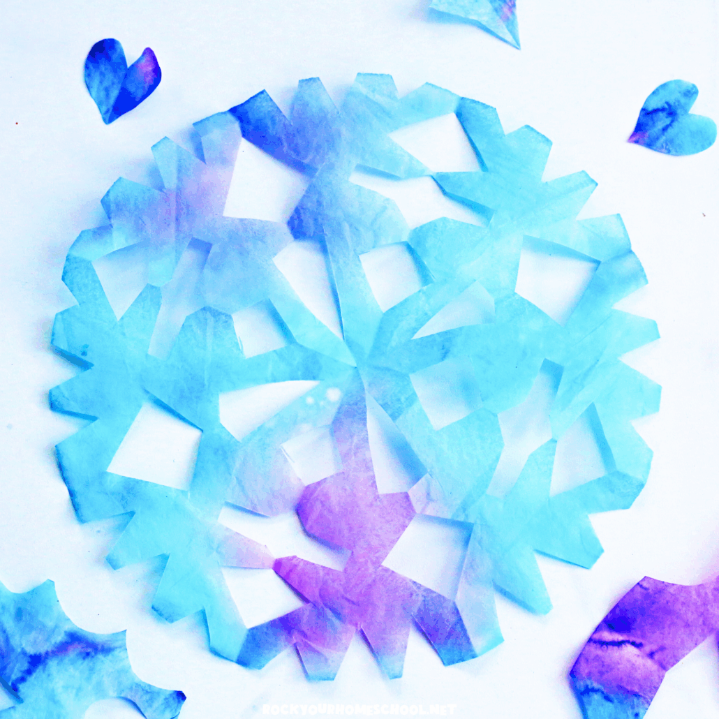 How to Make Coffee Filter Snowflakes (Winter Craft for Kids)- Rock Your ...