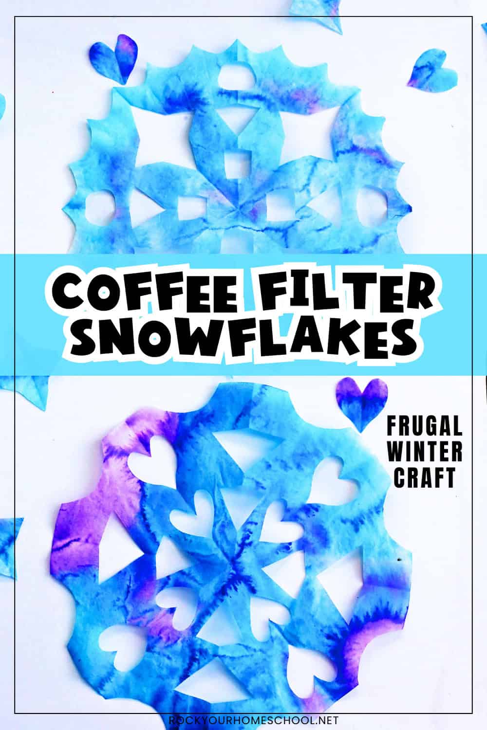 How to Make Coffee Filter Snowflakes (Winter Craft for Kids)- Rock Your ...