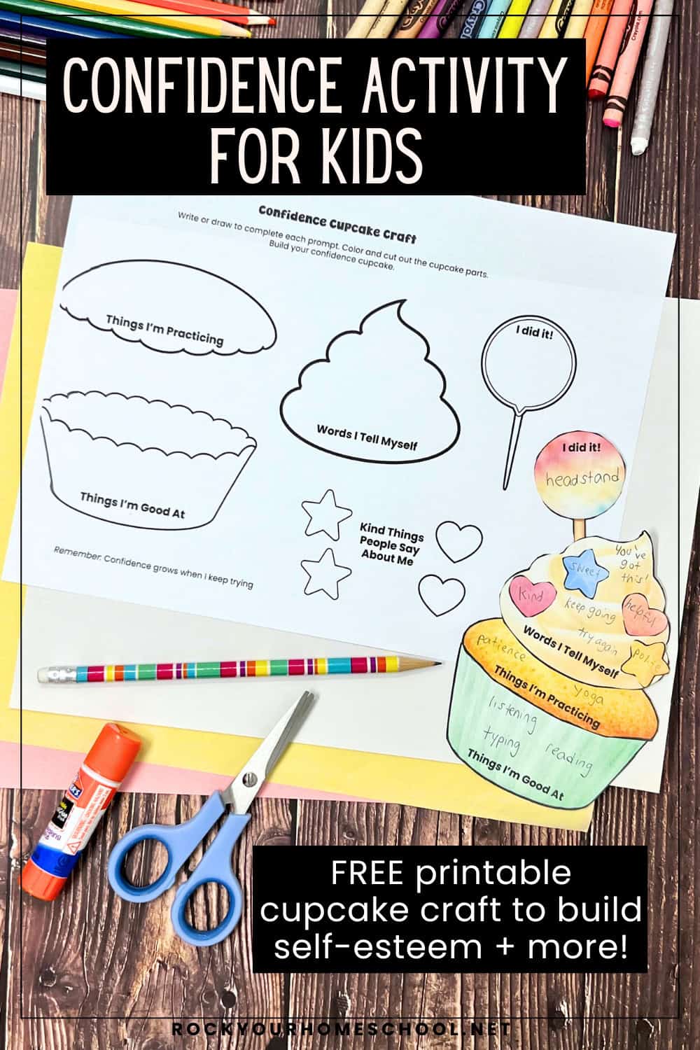Confidence Activity for Kids to Build Self-Esteem (Free Printable ...