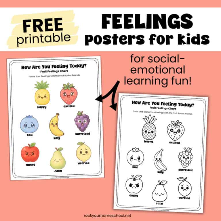Feelings Posters to Make Learning About Emotions Fun (Free)- Rock Your ...