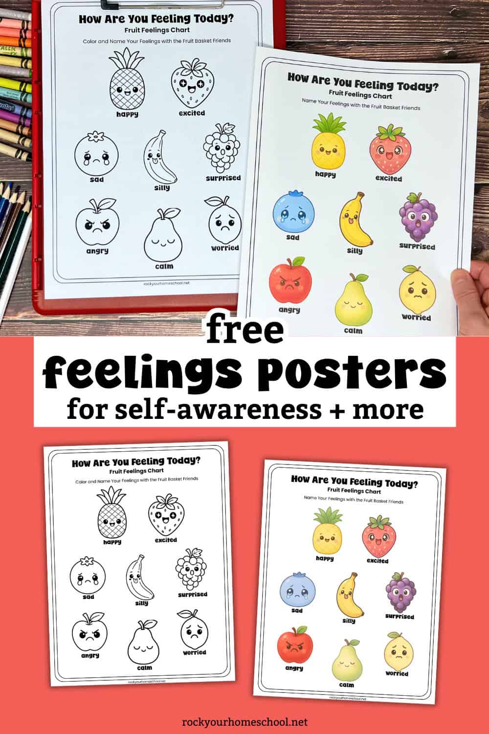 Feelings Posters to Make Learning About Emotions Fun (Free)- Rock Your ...