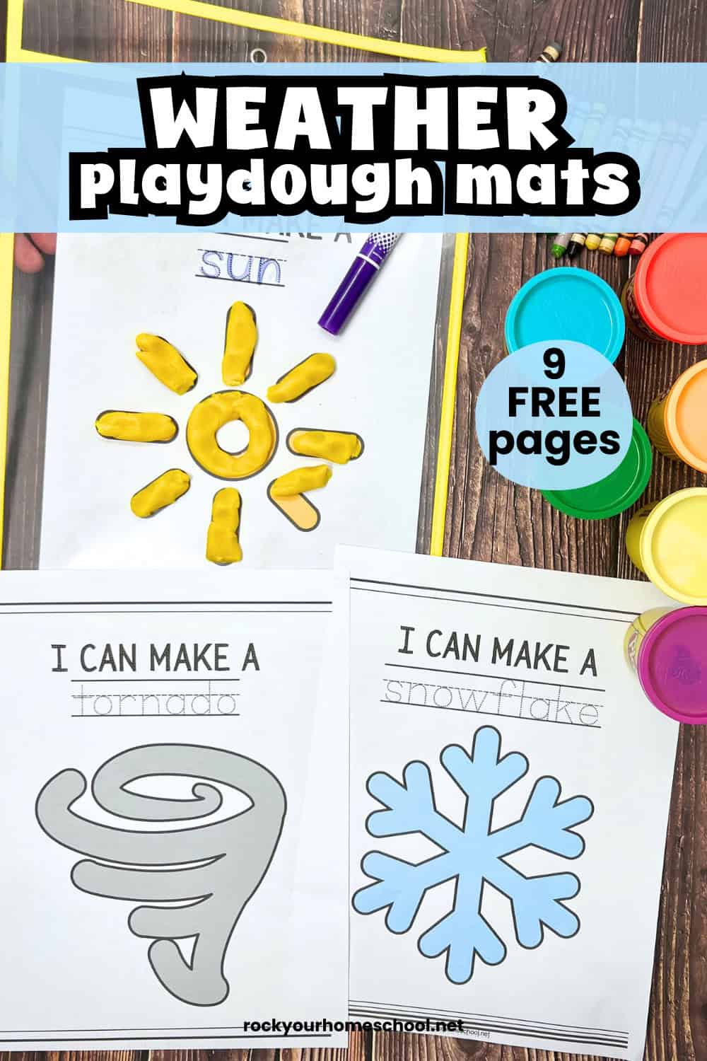 Weather Playdough Mats: How to Enjoy for Learning Fun (9 Free) - Rock ...
