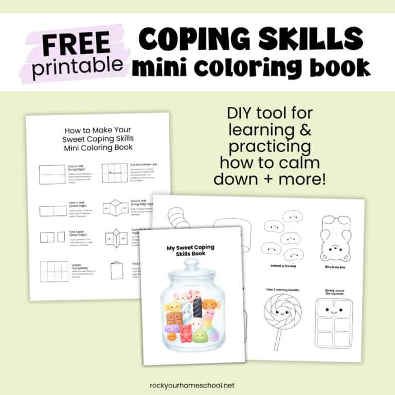 Coping Skills Activity: How to Enjoy This Free Mini Coloring Book- Rock ...