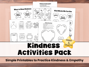 Kindness Craft for Kids with Paper Hearts (Free Template)- Rock Your ...