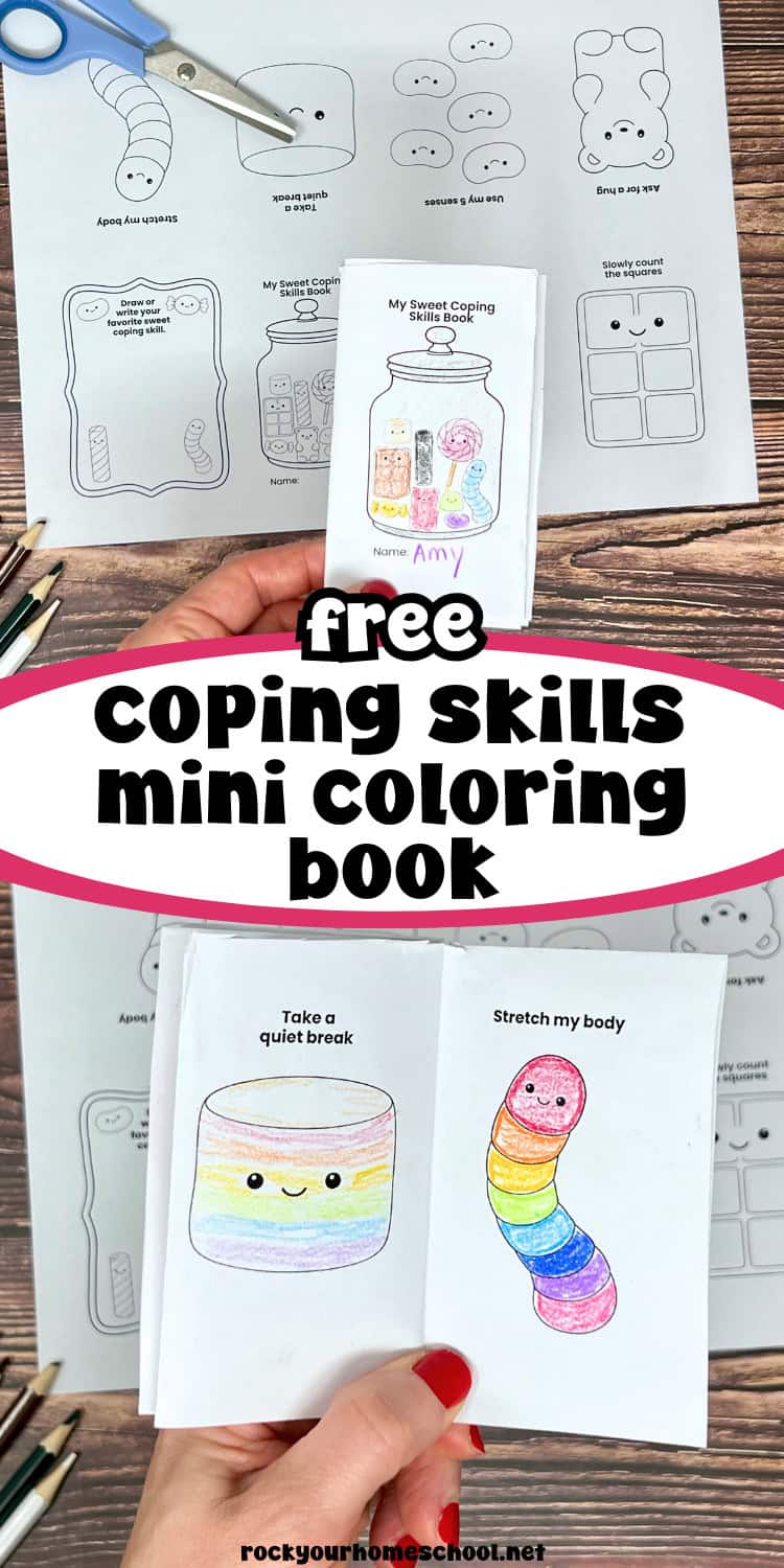 Coping Skills Activity: How to Enjoy This Free Mini Coloring Book- Rock ...