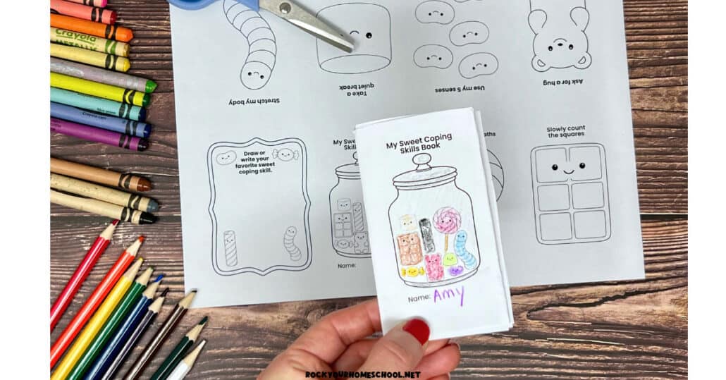 Coping Skills Activity: How to Enjoy This Free Mini Coloring Book- Rock ...
