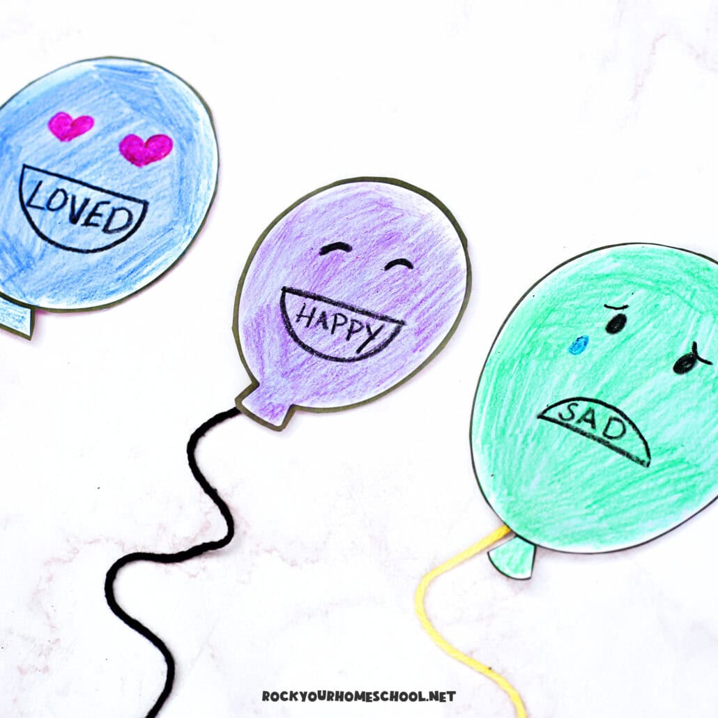 Feelings Craft With Paper Balloons: How To Make & Enjoy- Rock Your ...