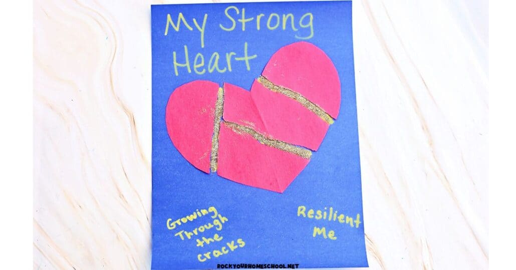 Rip & Repair Heart Craft for Kids (A Simple Resilience Activity)- Rock ...