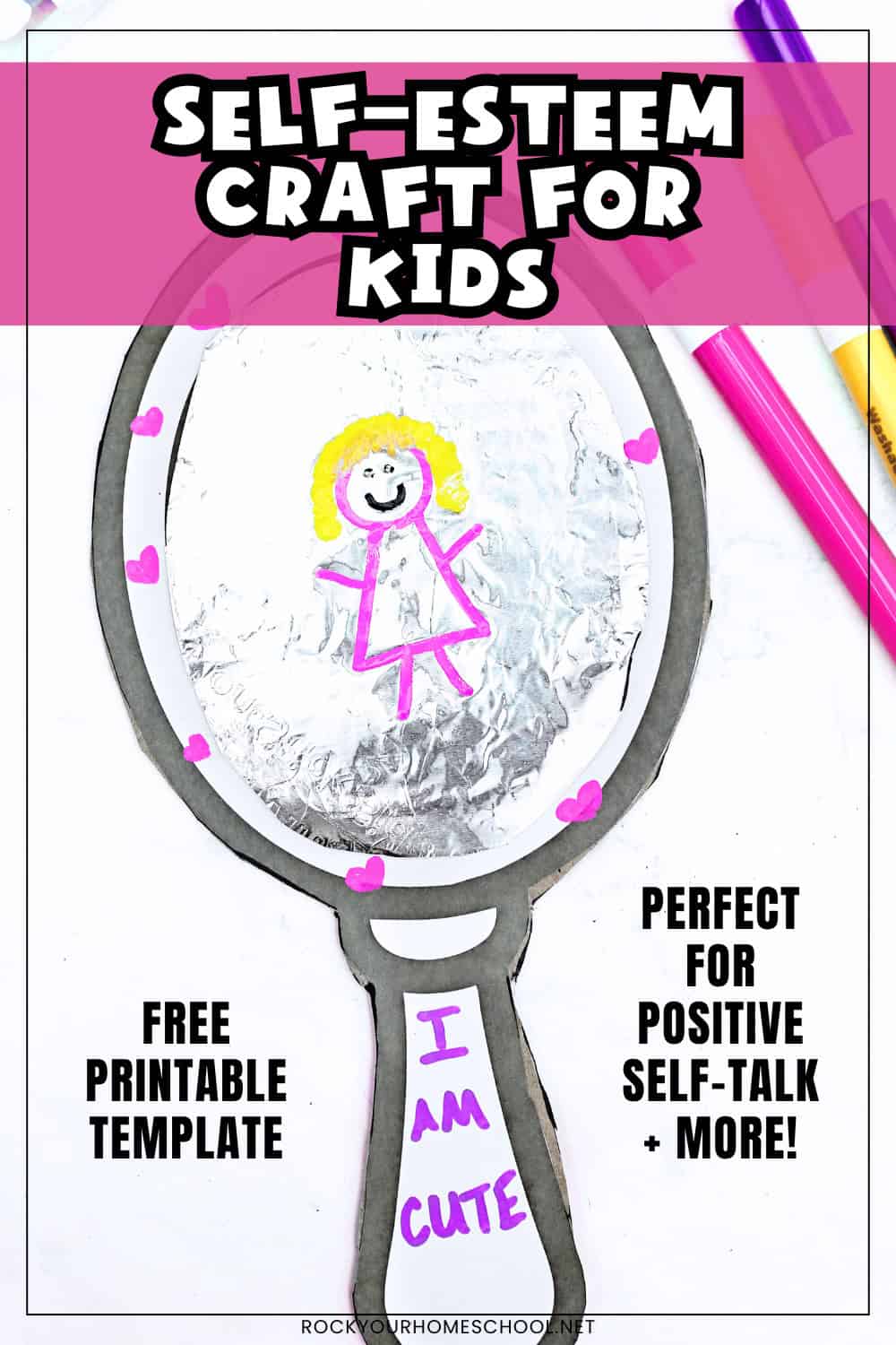 Self-Esteem Craft For Kids To Make & Enjoy (Free Template)- Rock Your ...