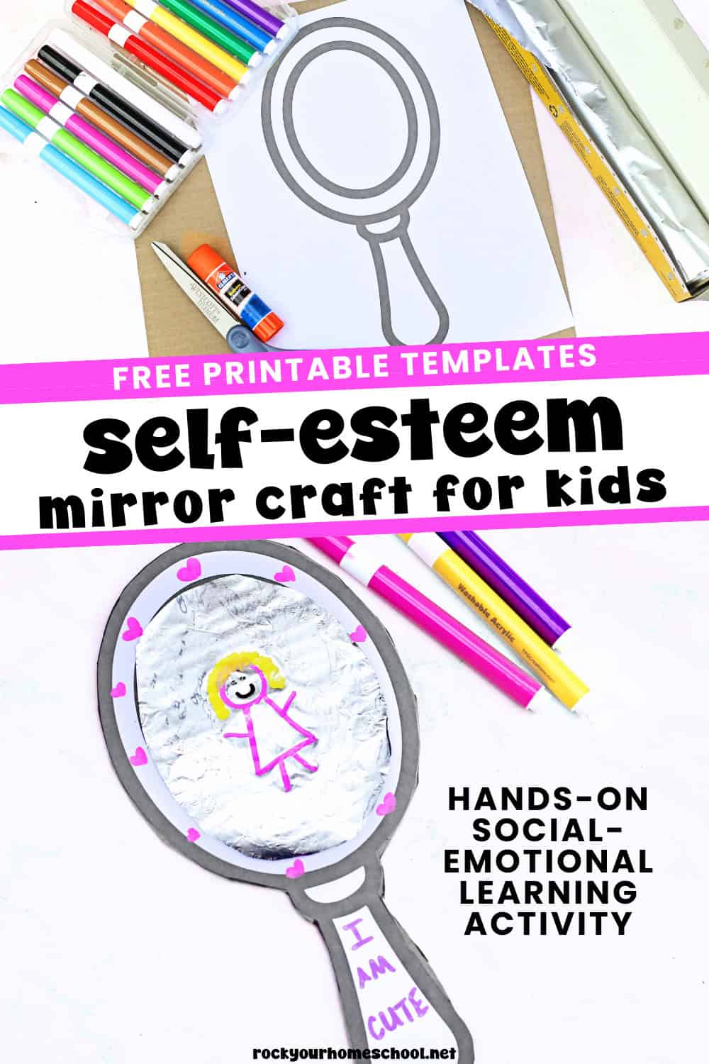 Self-Esteem Craft For Kids To Make & Enjoy (Free Template)- Rock Your ...