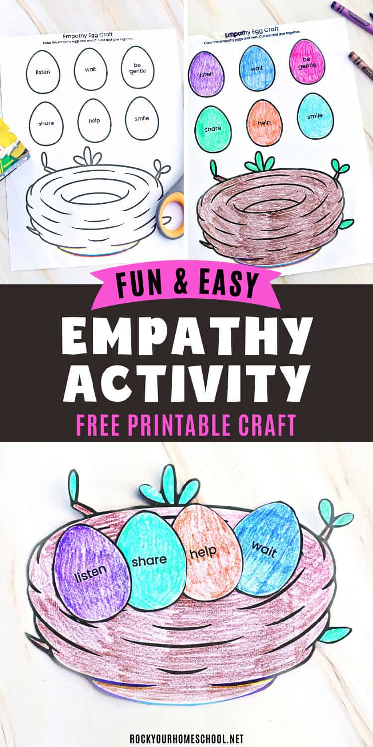 Simple Empathy Craft for Kids with Free Printable Template - Rock Your ...