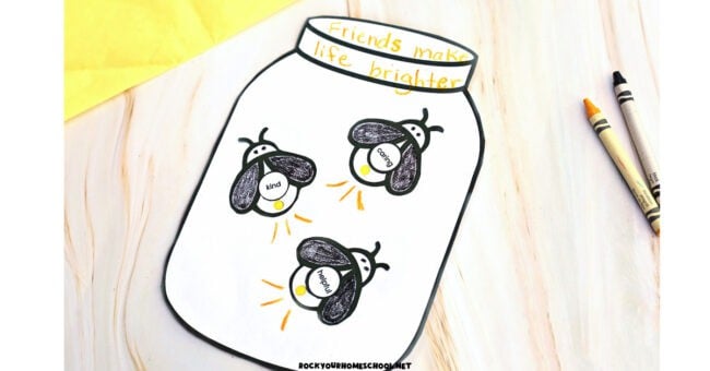 Friends Make Life Brighter: Fireflies Friendship Craft (Free)- Rock ...