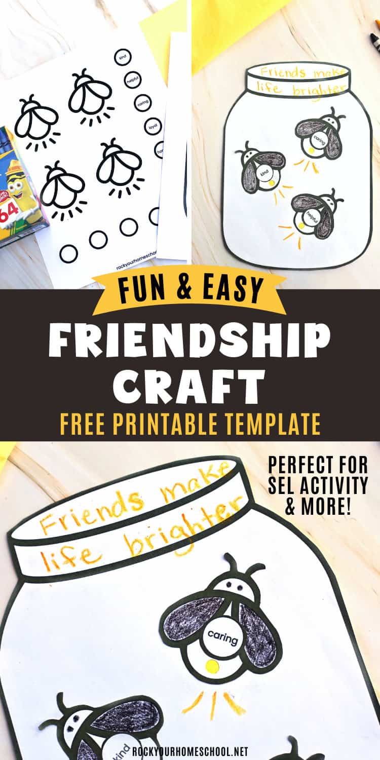 Friends Make Life Brighter: Fireflies Friendship Craft (Free)- Rock ...