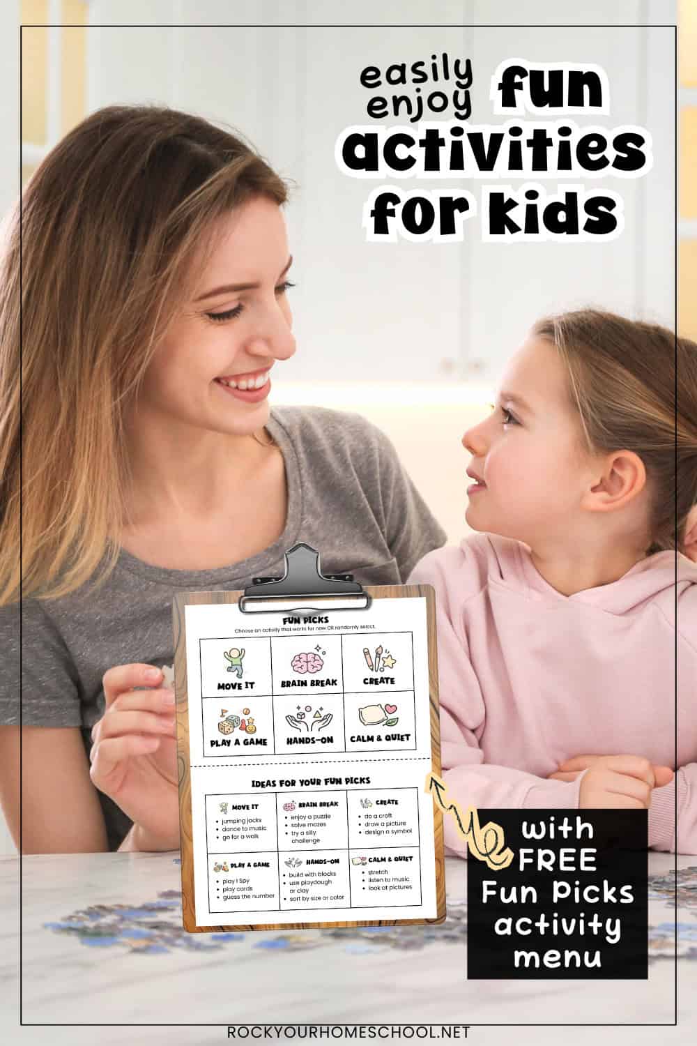 Fun Picks: How To Easily Choose Fun Activities For Kids (Free) - Rock ...