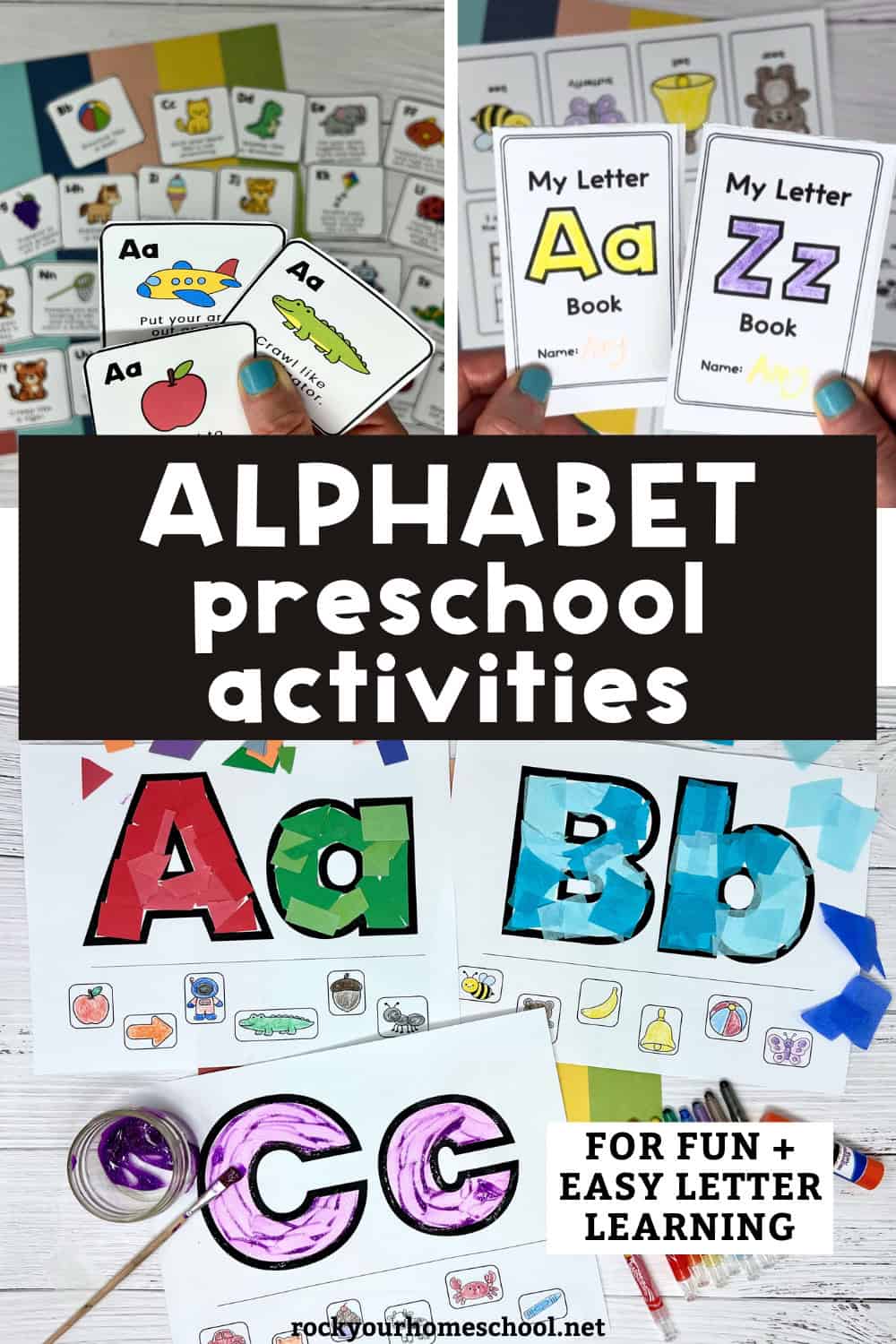 Letter Preschool Activities At Home: How To Use For Alphabet Fun - Rock ...