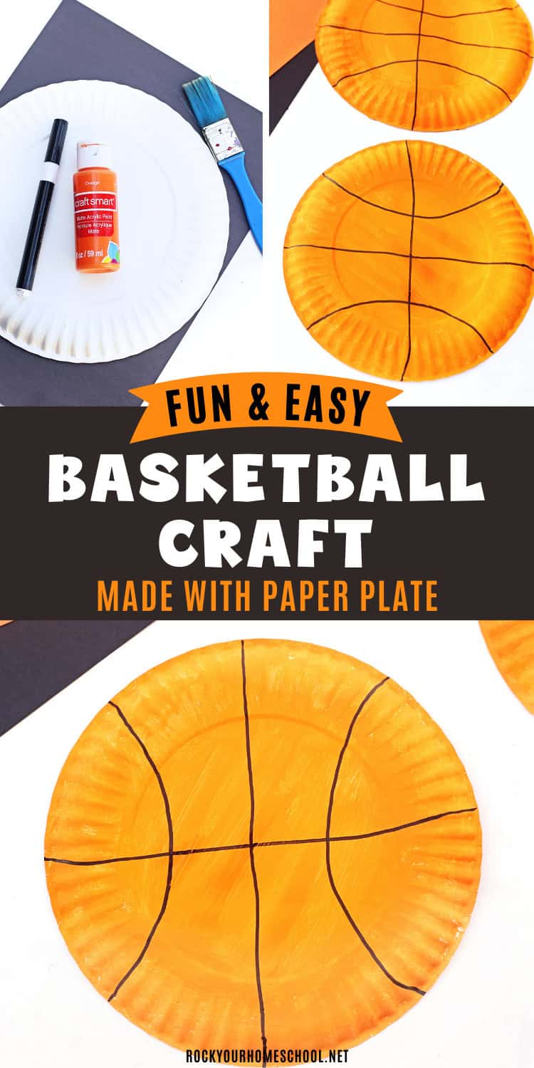 Paper Plate Basketball Craft for Kids: How to Make & Enjoy- Rock Your ...
