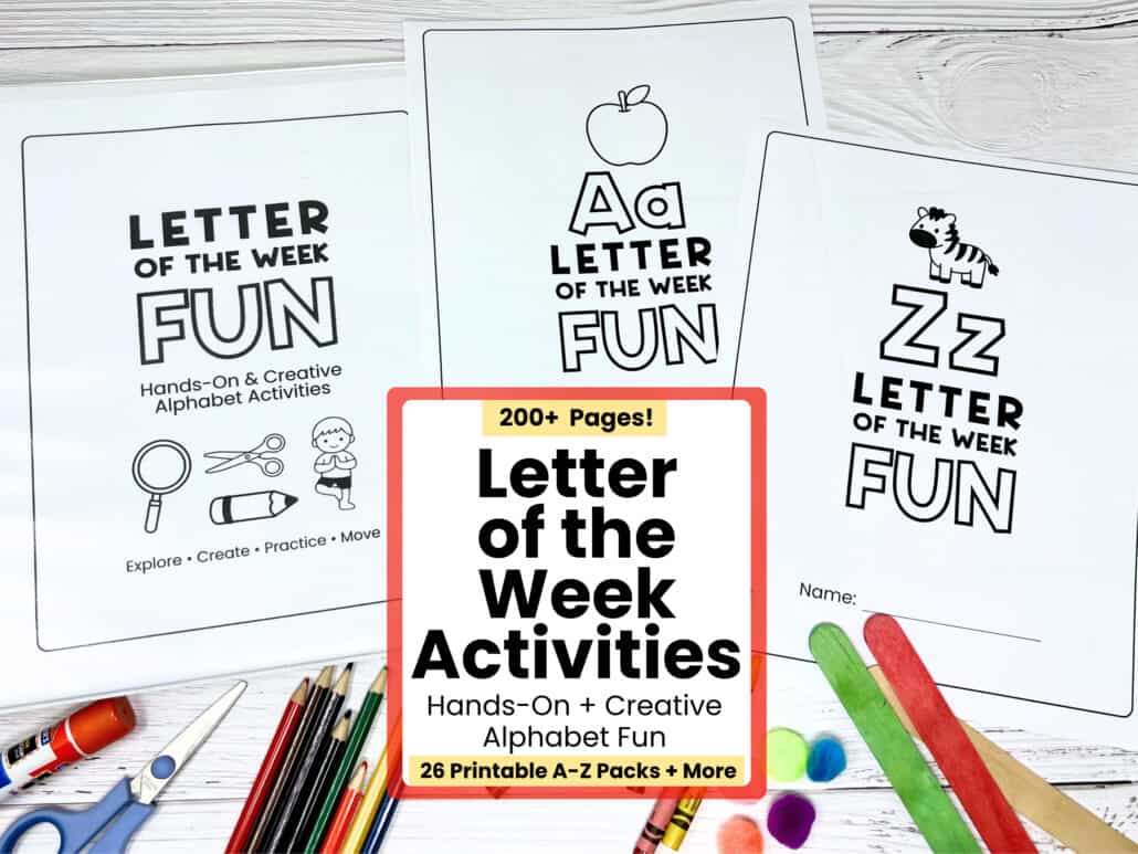 Letter of the Week Activities for Simple Alphabet Learning Fun- Rock ...