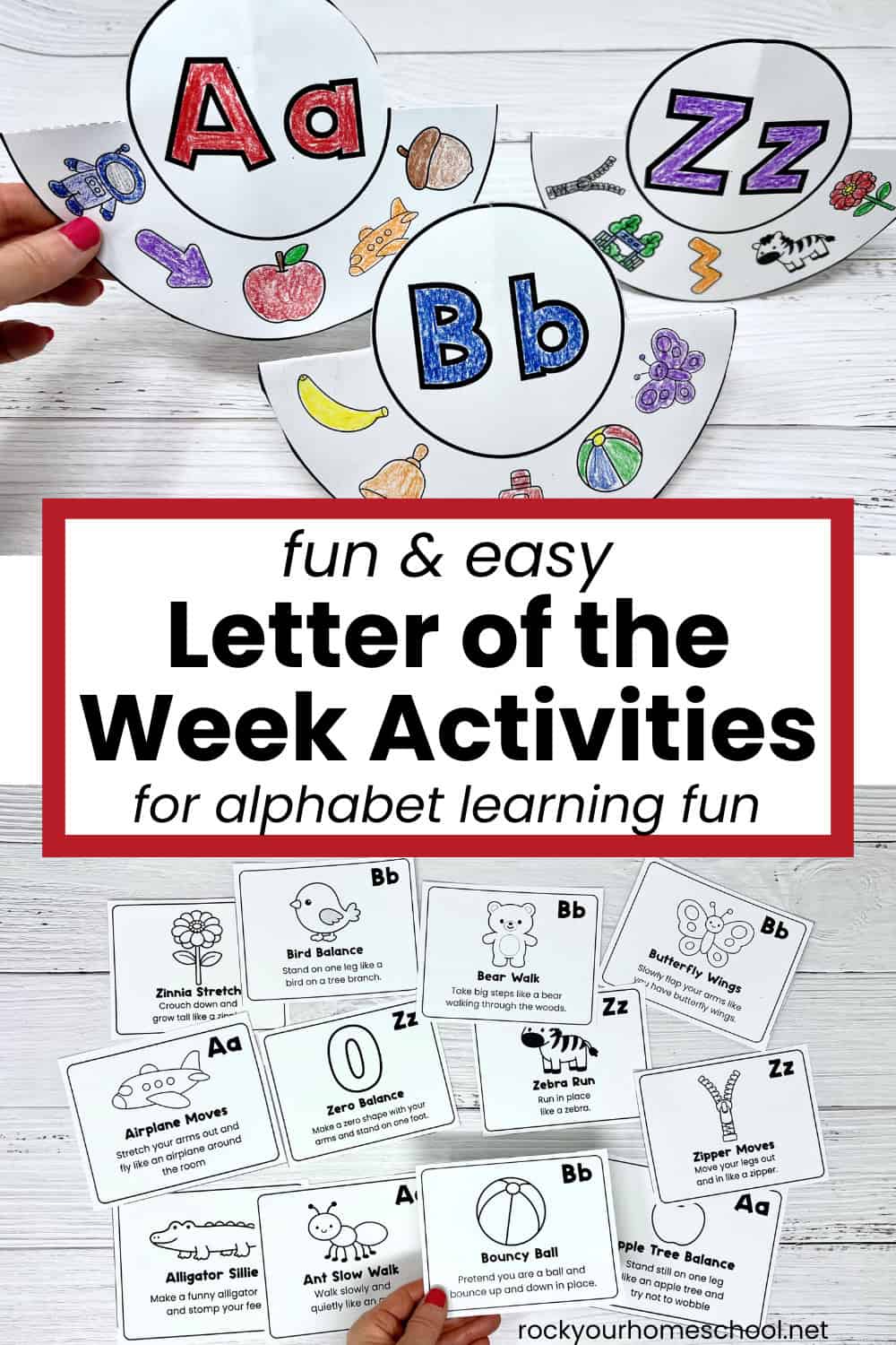 Letter of the Week Activities for Simple Alphabet Learning Fun- Rock ...